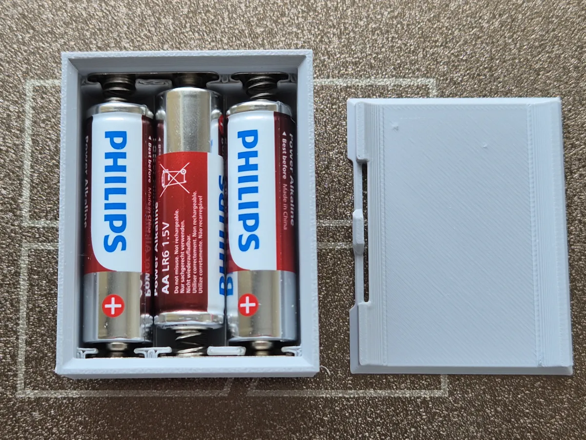 AAx3 Battery Compartment Module with Lid - Free 3D Print Model - MakerWorld