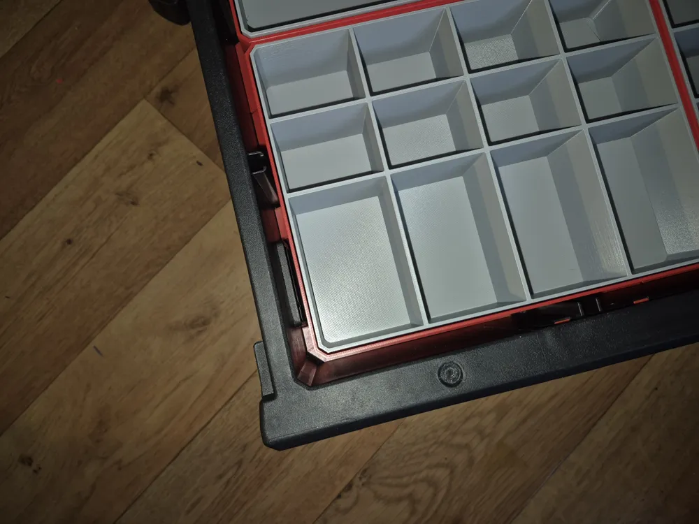 Milwaukee 3 drawer packout large bins and inserts - Free 3D Print Model ...