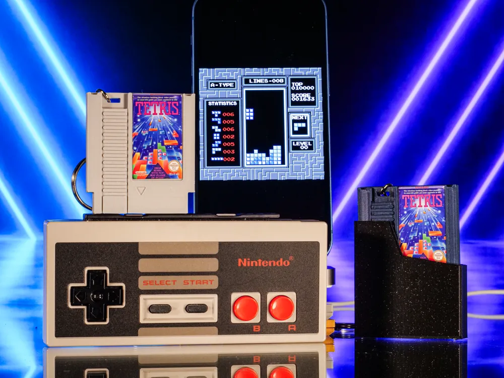 NES Game Cart Tap-to-Play Mini NFC Retro Keychain! - Free 3D Print ...