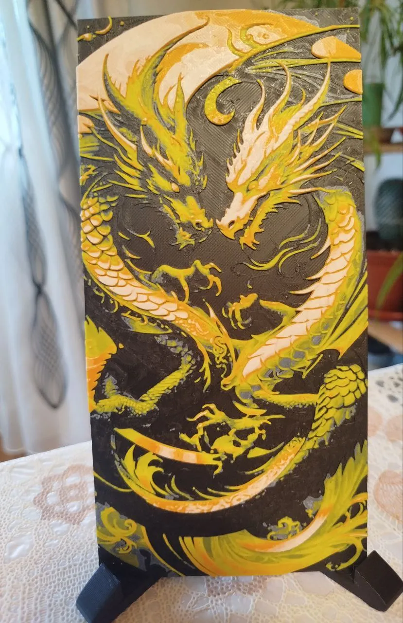 Hueforge dragons by rodiprint MakerWorld: Download Free 3D Models