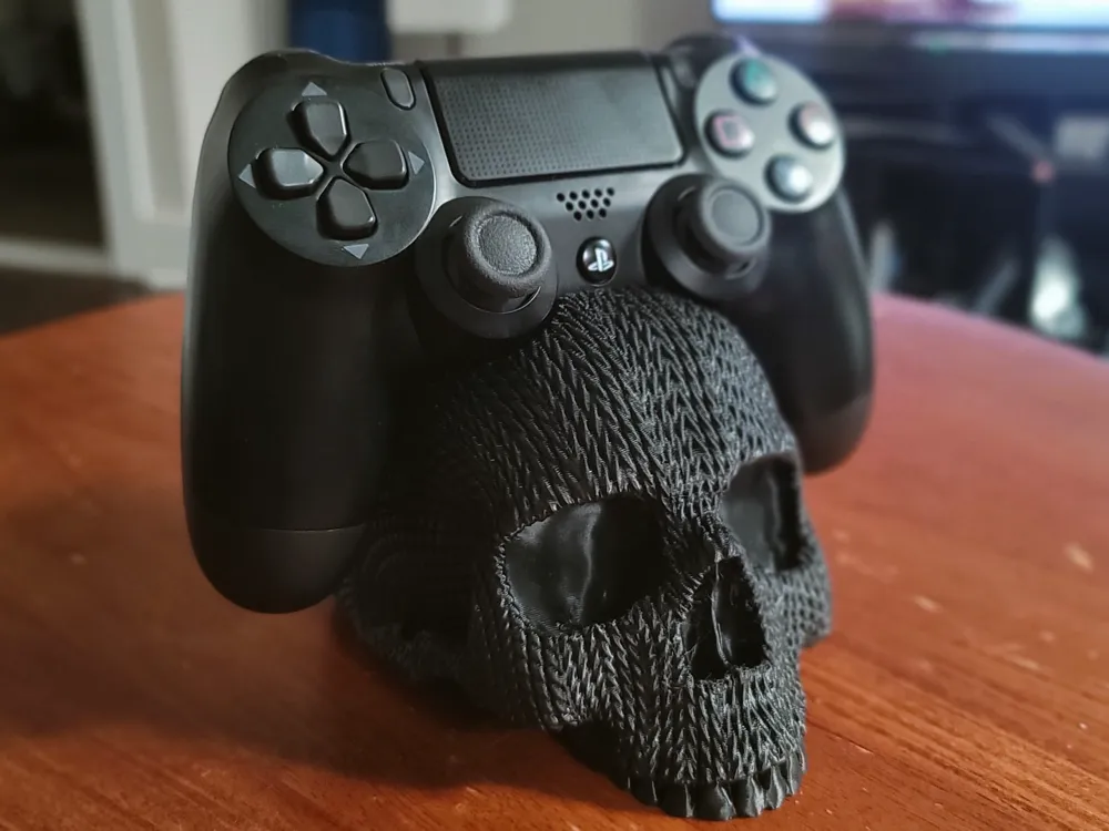 KNITTED SKULL CONTROLLER HOLDER || PLAYSTATION 4 by UnchainedHobbies ...
