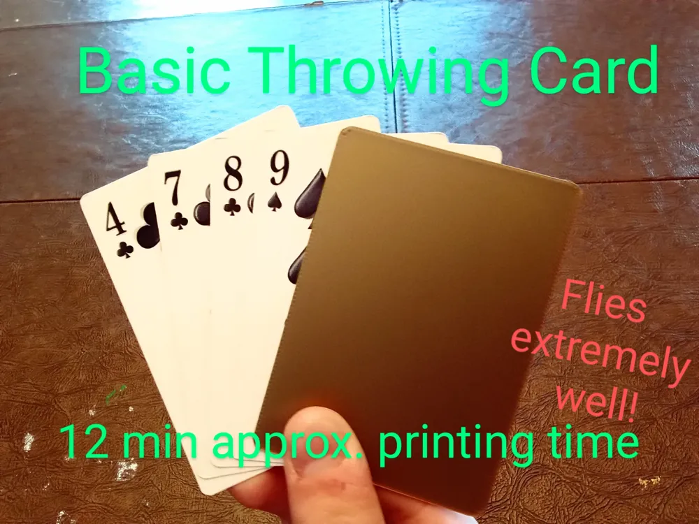 Basic Throwing Card by Designer20MakerWorld: Download Free 3D Models