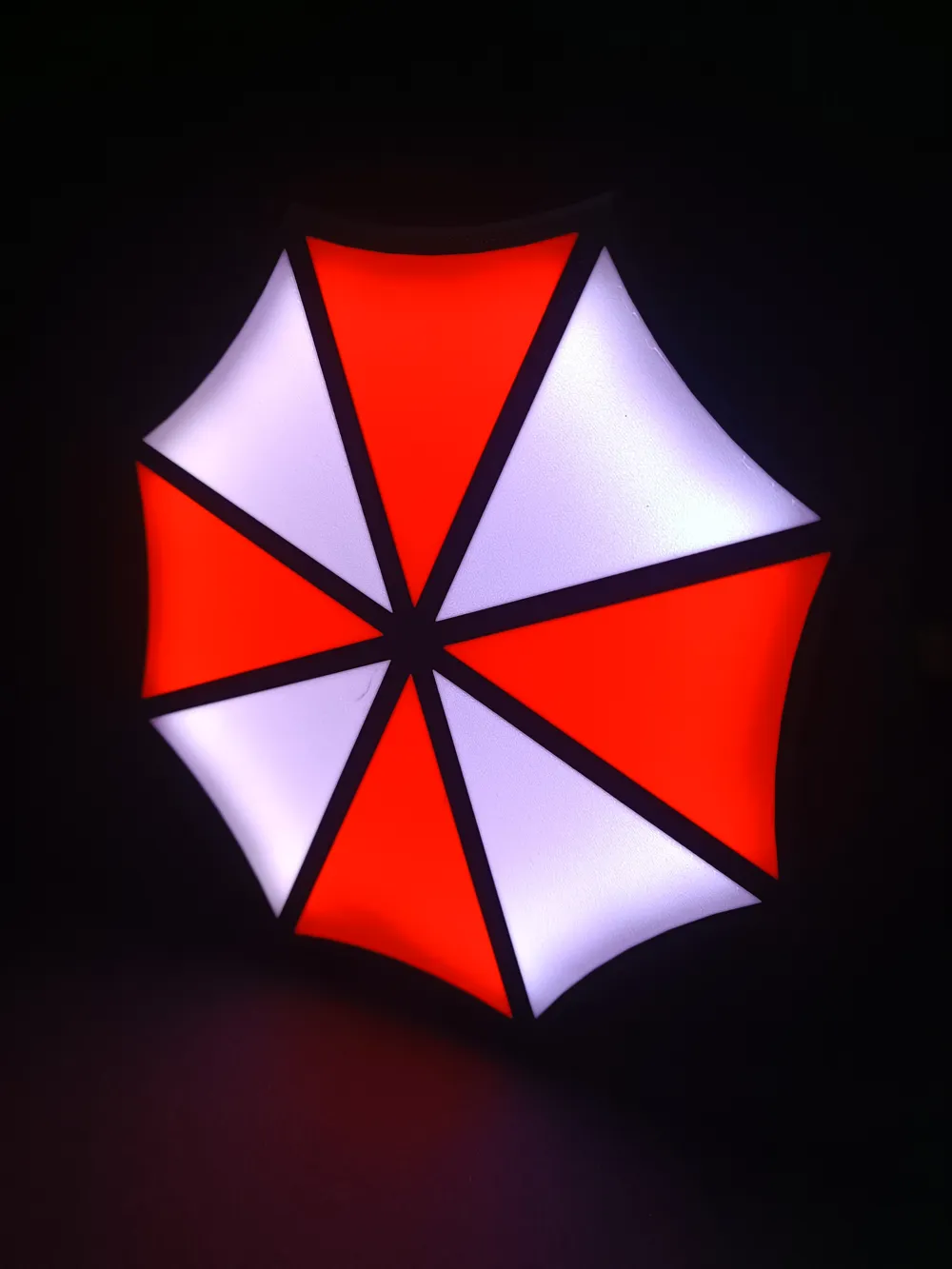 Resident evil umbrella led light - Free 3D Print Model - MakerWorld