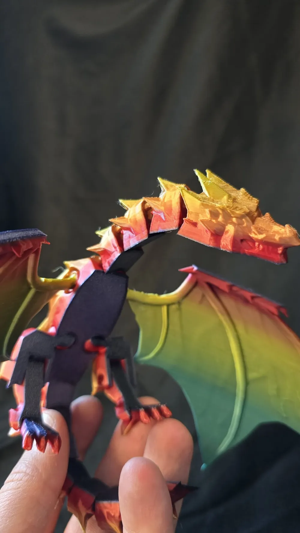 Articulated Dragon- Ru'Caurix - Free 3D Print Model - MakerWorld