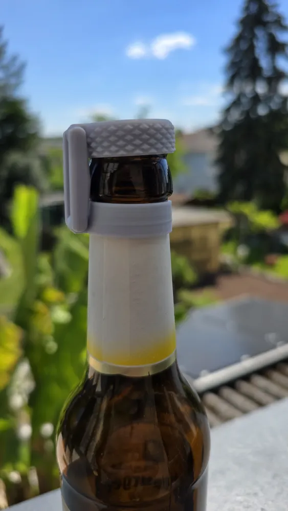 Beer bottle cap with snap closure by 3DMetalCave MakerWorld: Download ...