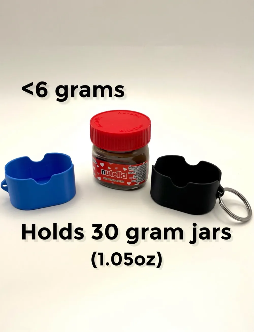 Nutella Key Chain/Holder For 30 Gram (1.05Oz) Jars - Free 3D Print ...