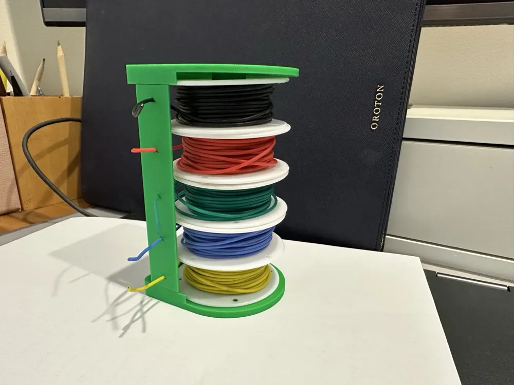 Wire spool holder - Free 3D Print Model - MakerWorld