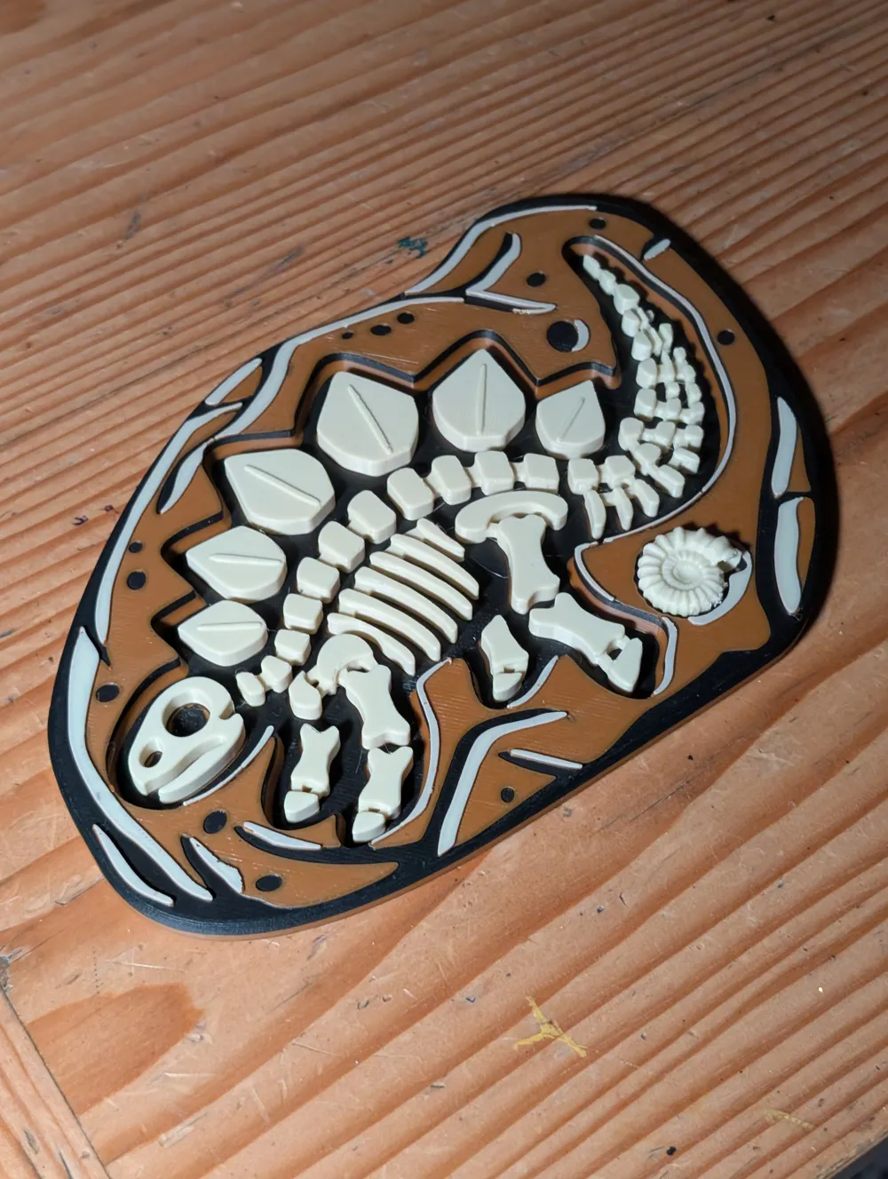 Stegosaurus Puzzle - Dinosaur Fossil by Taposk MakerWorld: Download ...