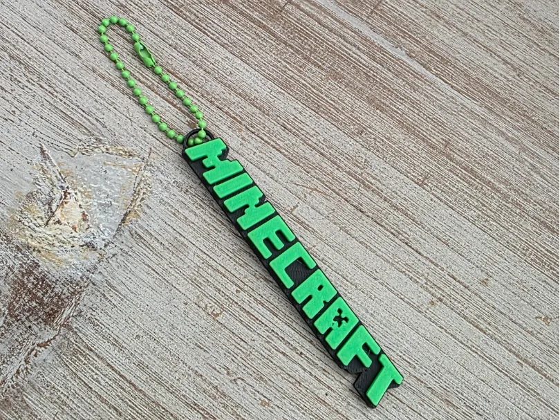 Minecraft Logo Keychain by IronSerif MakerWorld: Download Free 3D Models