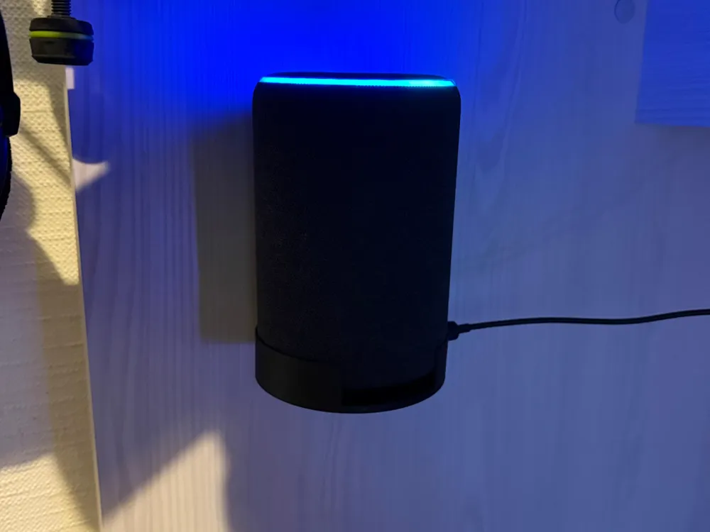 Wall Mount for Alexa Echo Plus (2nd Gen) - Free 3D Print Model - MakerWorld