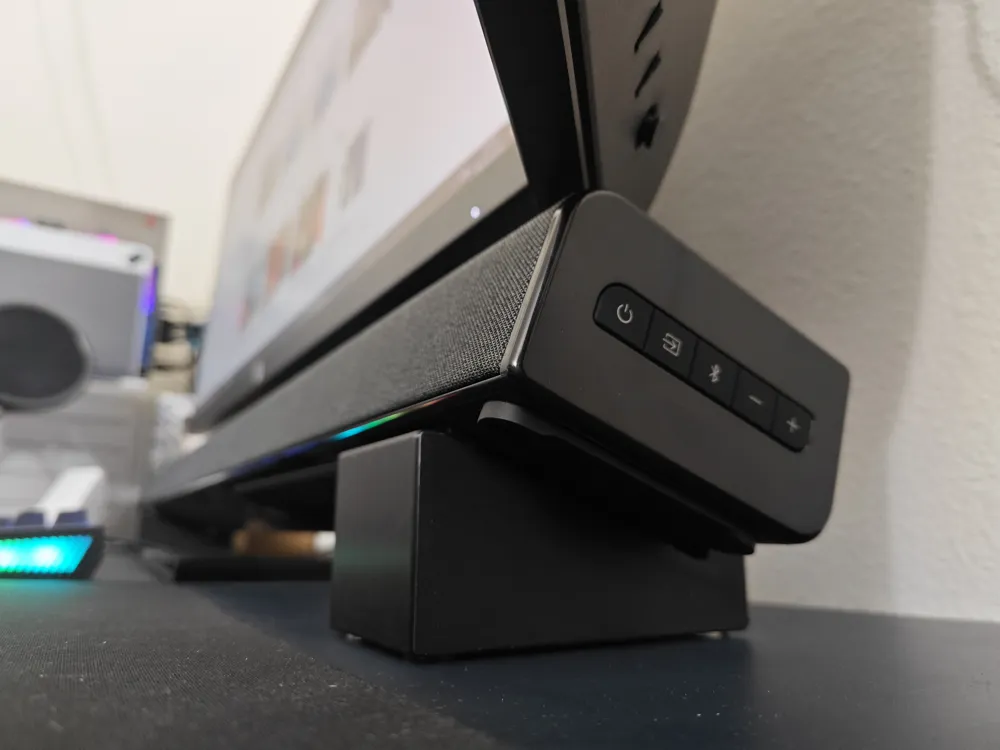 Sound Bar & Speaker Tilted Riser (For PC Monitor) - Free 3D Print Model ...