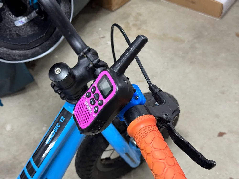 Uniden UH45 Kids Walkie Talkie Bike Mount - Free 3D Print Model ...