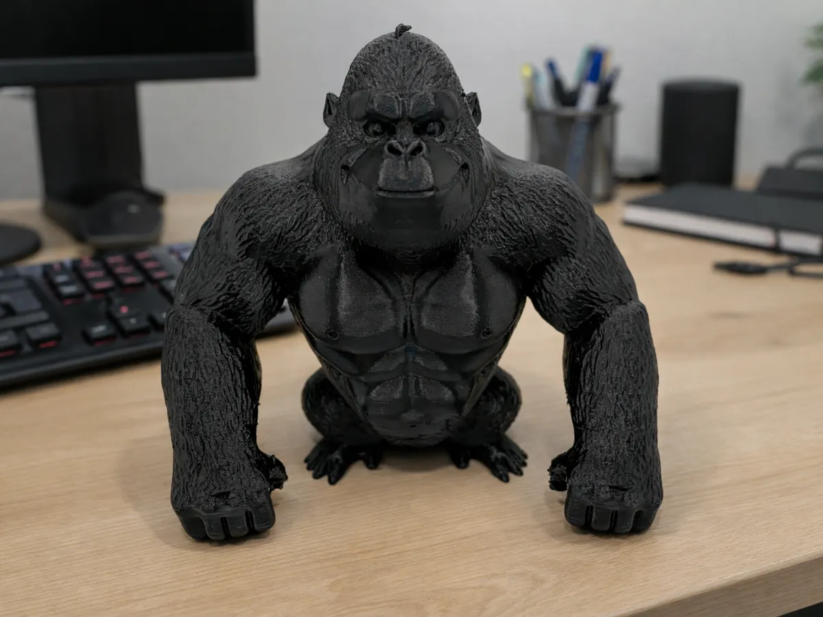 Squishy Gorilla – Flexible Toy/Stress Reliever - Free 3D Print Model ...