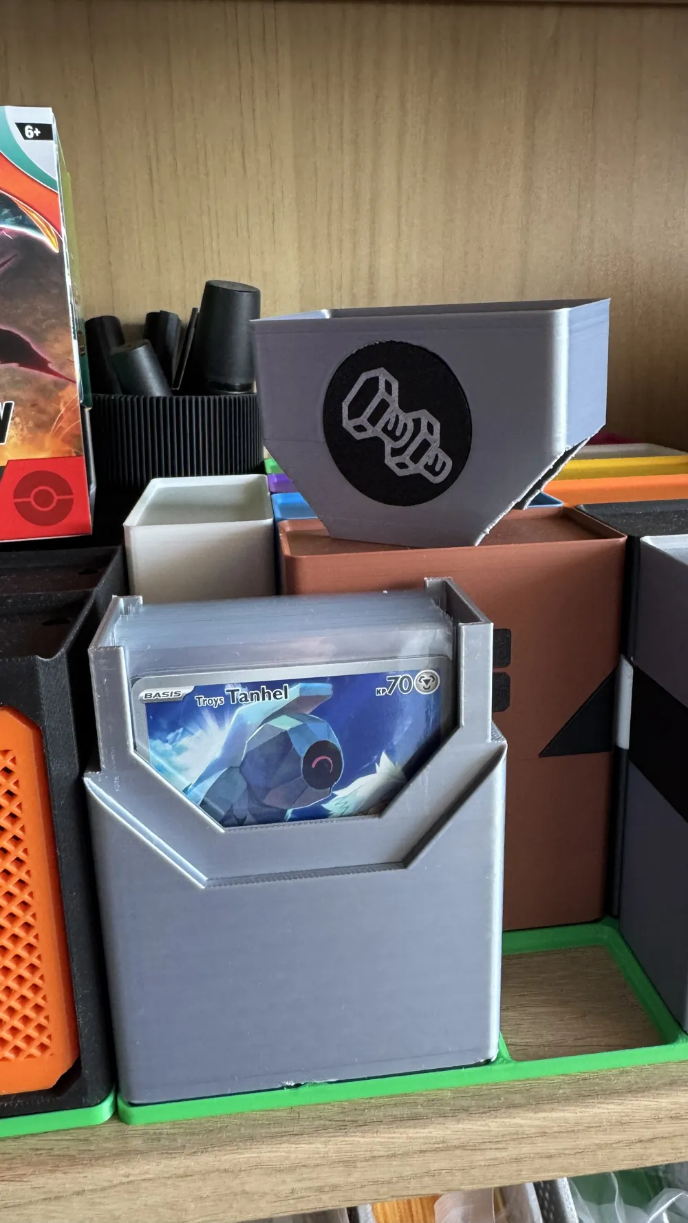 Personalized TCG Deck Box Gridfinity - Free 3D Print Model - MakerWorld