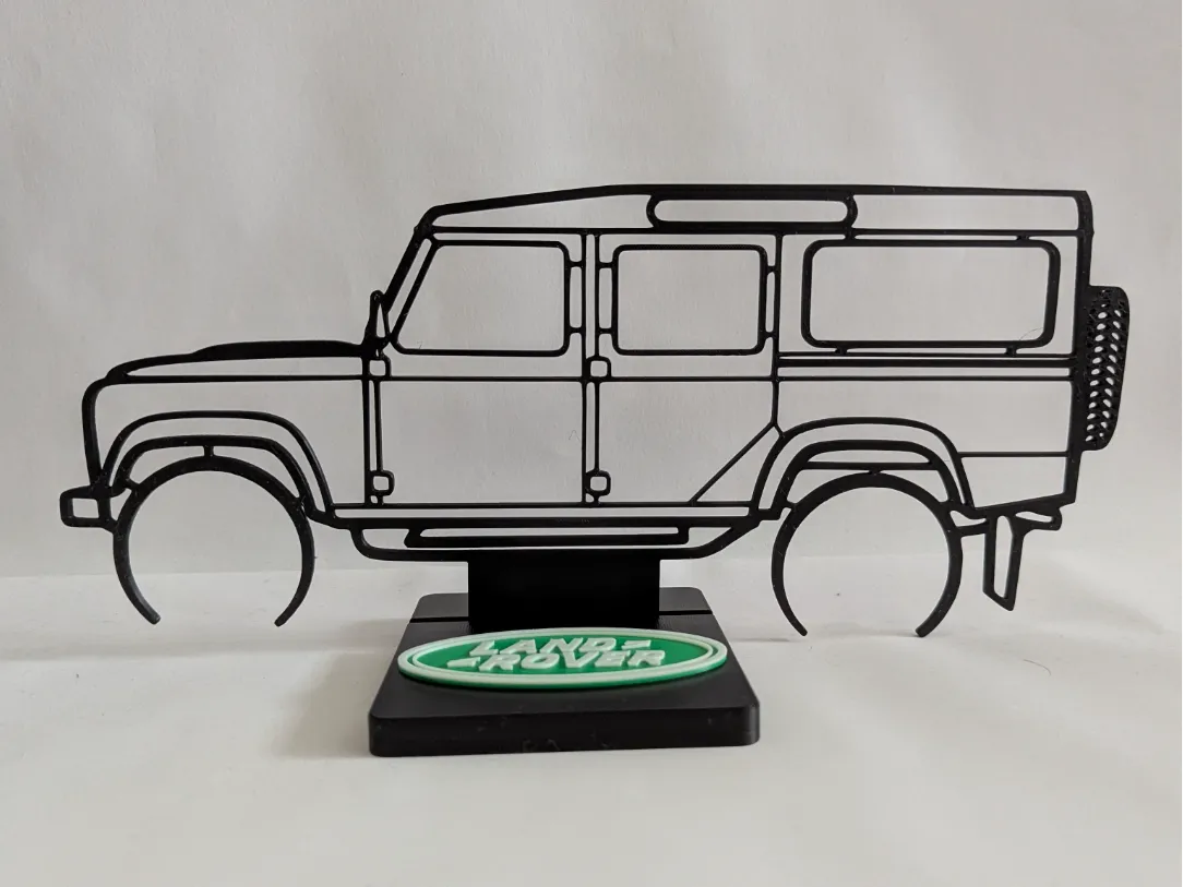 Land Rover Defender 110 silhouette by Dava MakerWorld: Download Free 3D ...