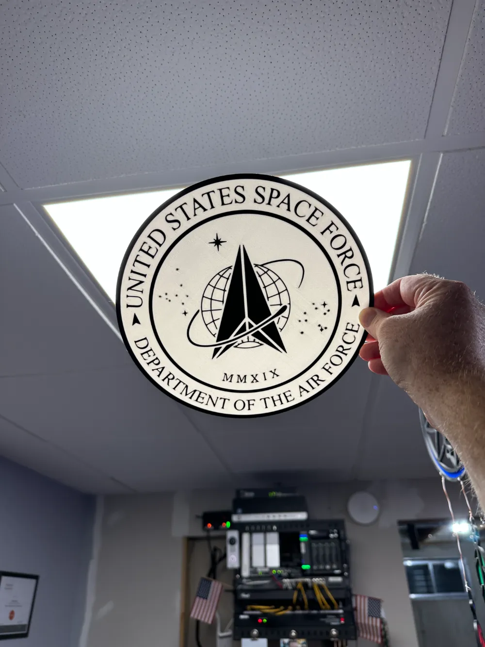 US Space Force LED Lamp (Light Box) + Stand by NES 3D - MakerWorld