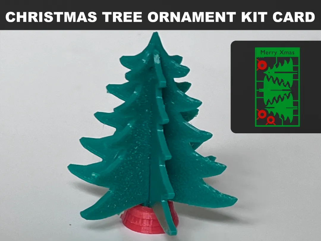 Christmas Tree Decoration Ornament Kit Card -CC BY Remixed by 3Z3D ...