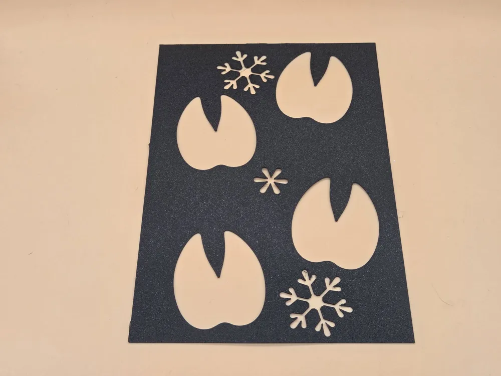 Reindeer Footprint Stencil by Christian MakerWorld: Download Free 3D Models