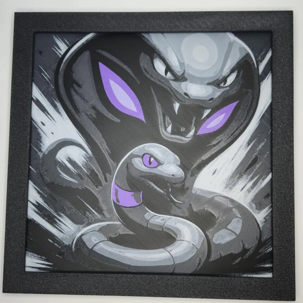 Ekans & Arbok Hueforge - Free 3D Print Model - MakerWorld