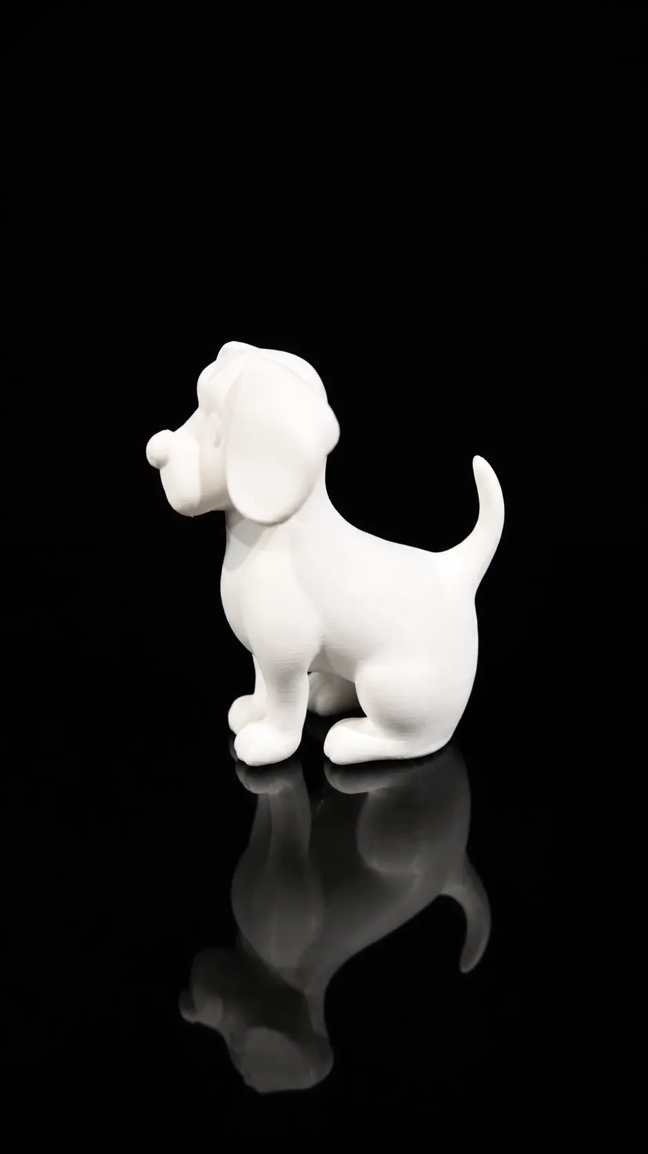 Cute Charming Puppy Sculpture - Free 3D Print Model - MakerWorld