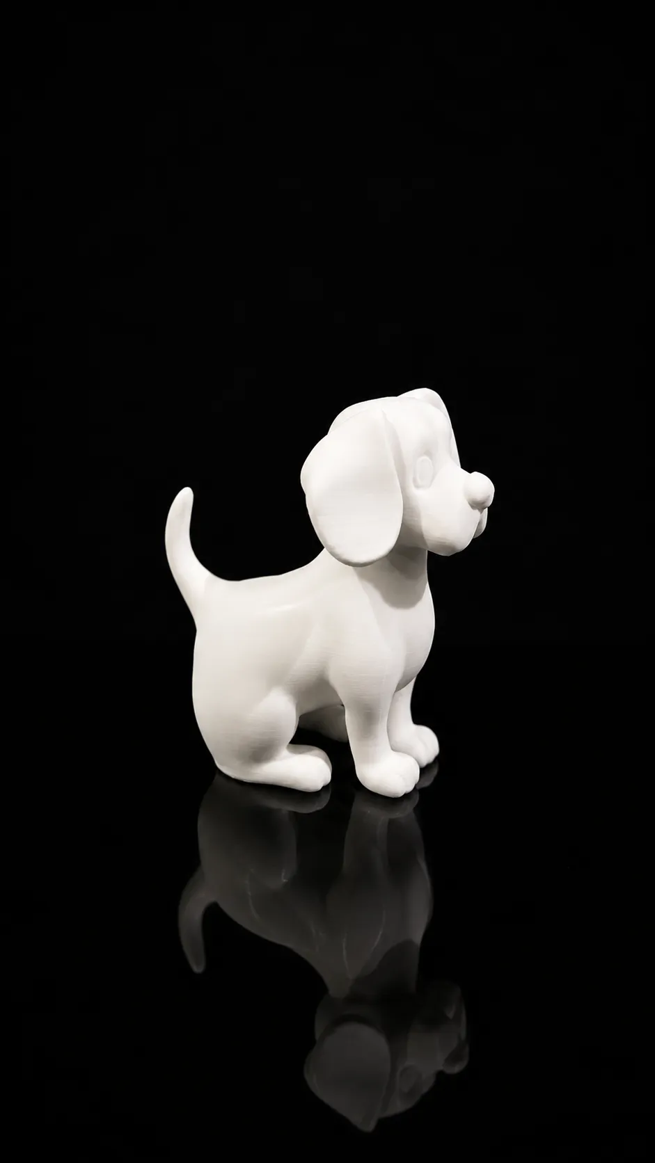 Cute Charming Puppy Sculpture - Free 3D Print Model - MakerWorld