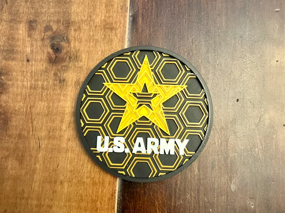 Army Dimensional Coaster by Bleeding_Orange MakerWorld: Download Free ...