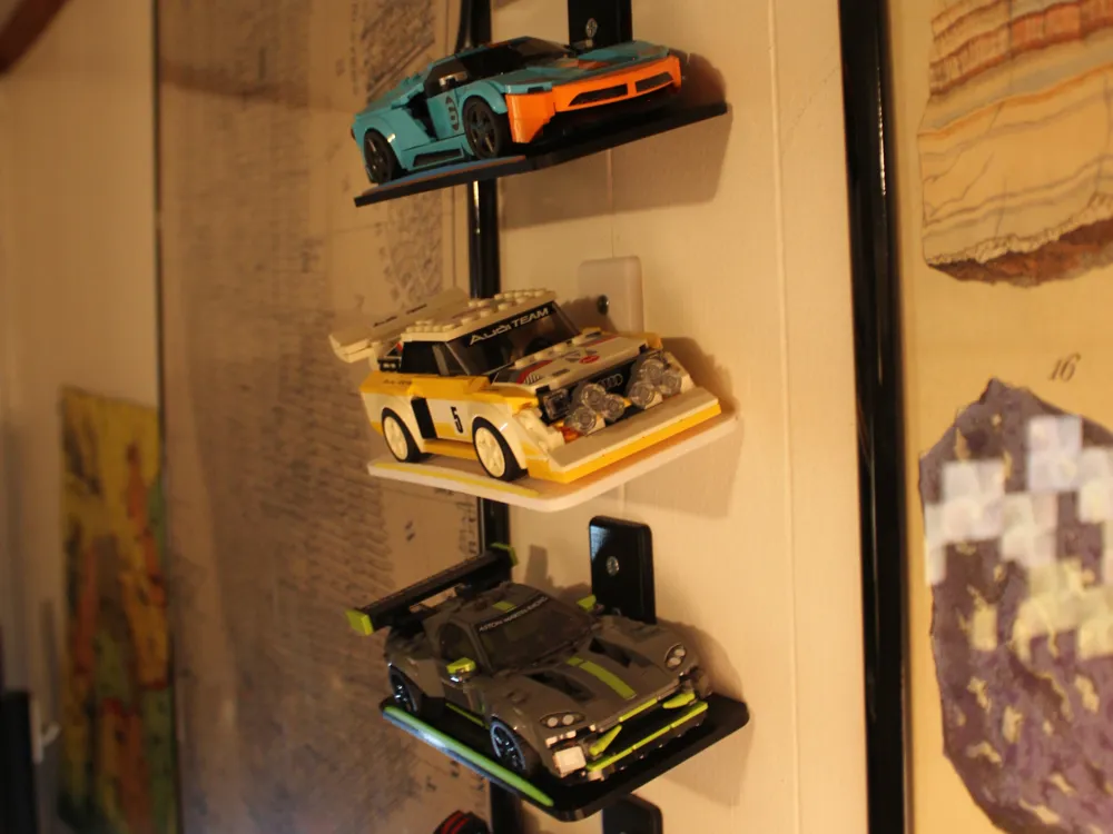 Brick Model Car Wall Display - Speed Champions by Akelyte MakerWorld ...