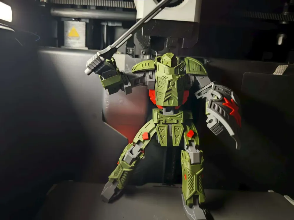 Sword and Shield Samurai Mech - Free 3D Print Model - MakerWorld