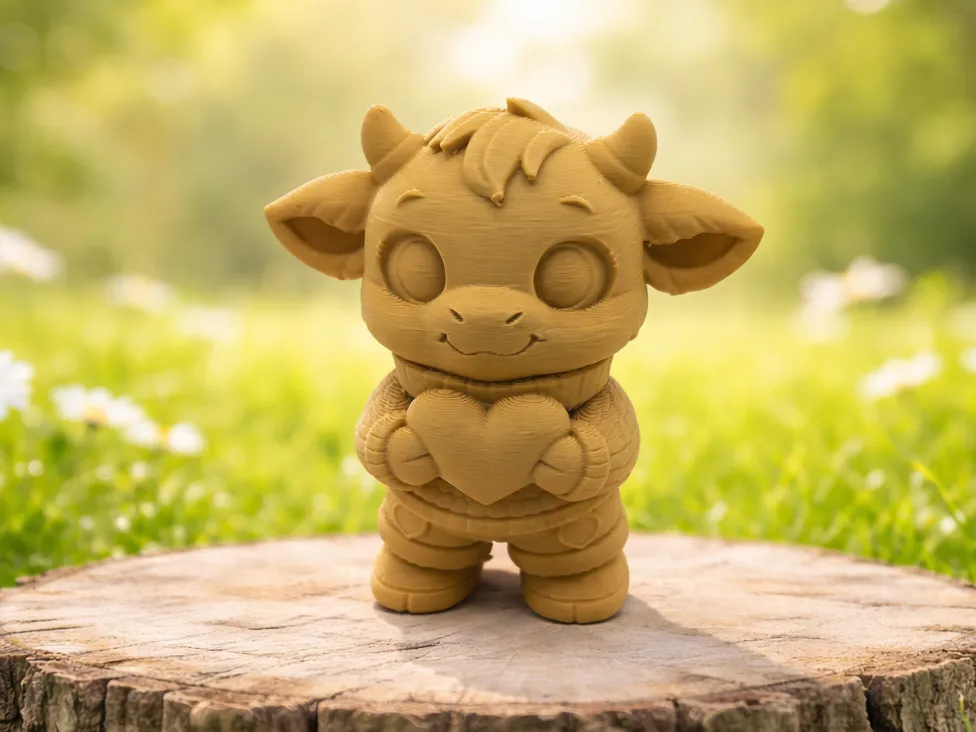 Heart Calf from the Woodland Glade - Free 3D Print Model - MakerWorld