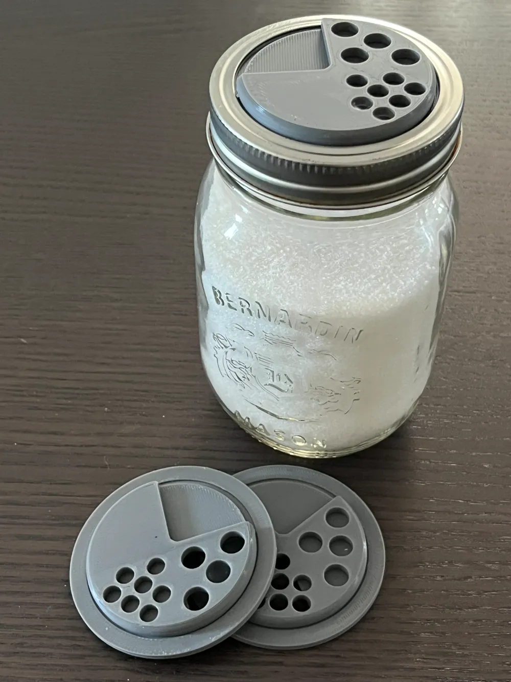 Mason jar lid v2 with three openings by ML Innovation MakerWorld ...
