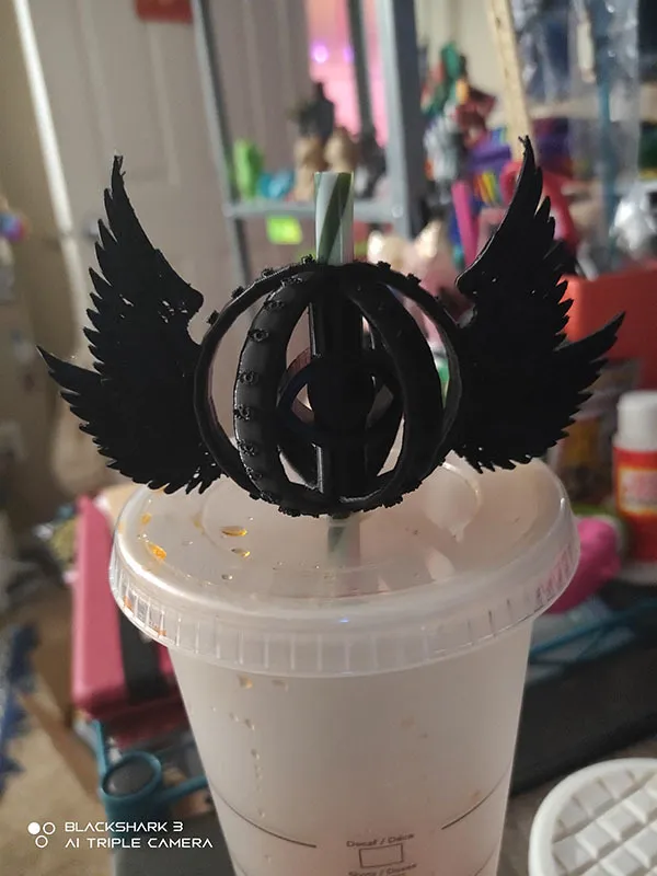 Ophanim/Biblically Accurate angel straw topper by KyuubiNight - MakerWorld