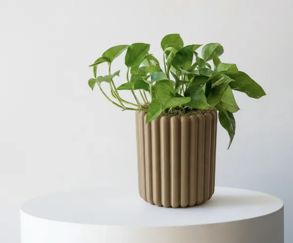 Groove & Grow: Maceta Acanalada Minimalista - Modelo de impresión 3D ...