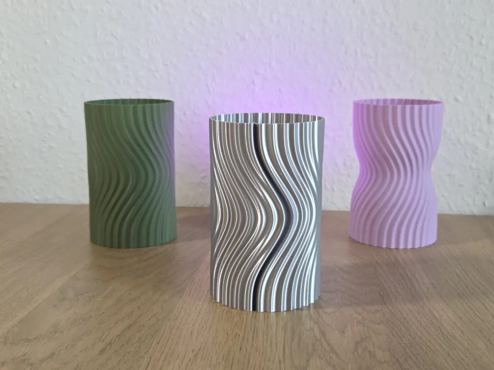 Waves – A Trio of Modern Vases - Free 3D Print Model - MakerWorld