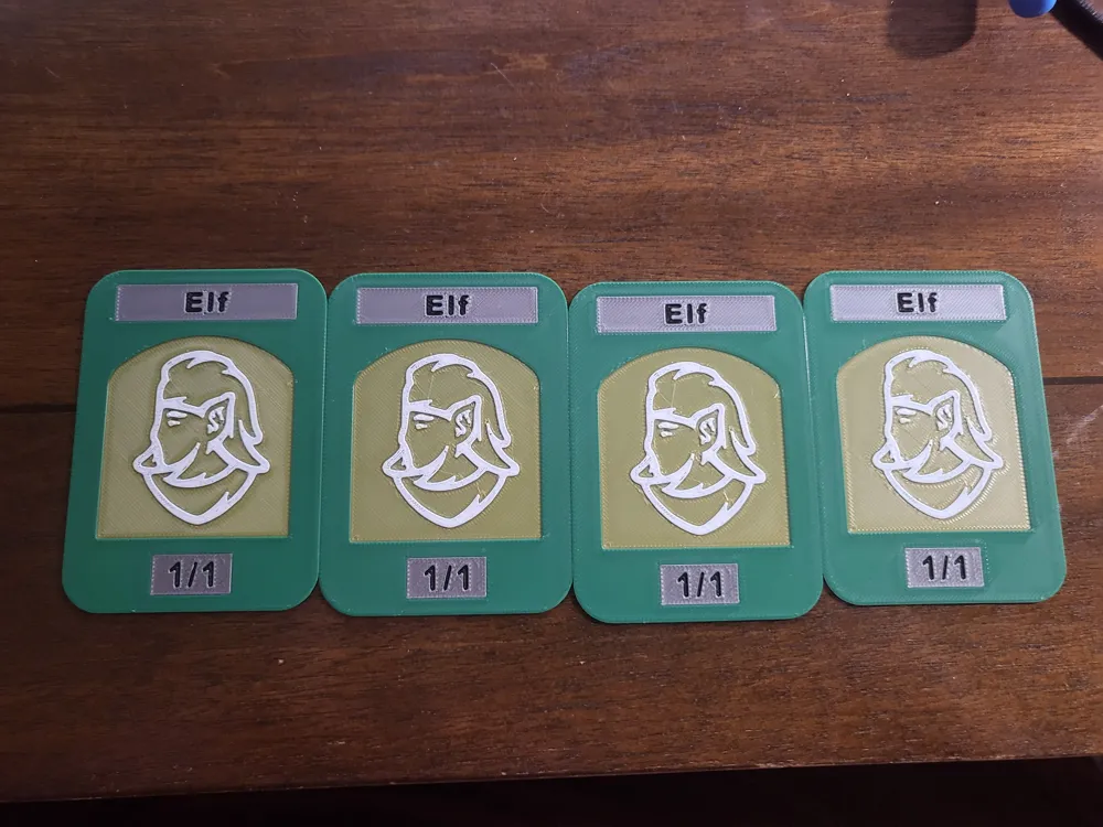 Magic: the Gathering Elf Token - Card Size Remixed by RedCometDesigns ...