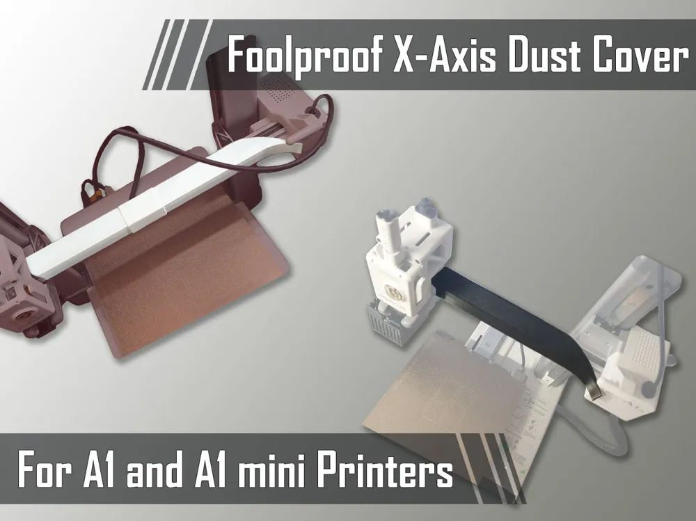 Foolproof X-Axis rail Dust cover for A1 and A1Mini by warlogh ...