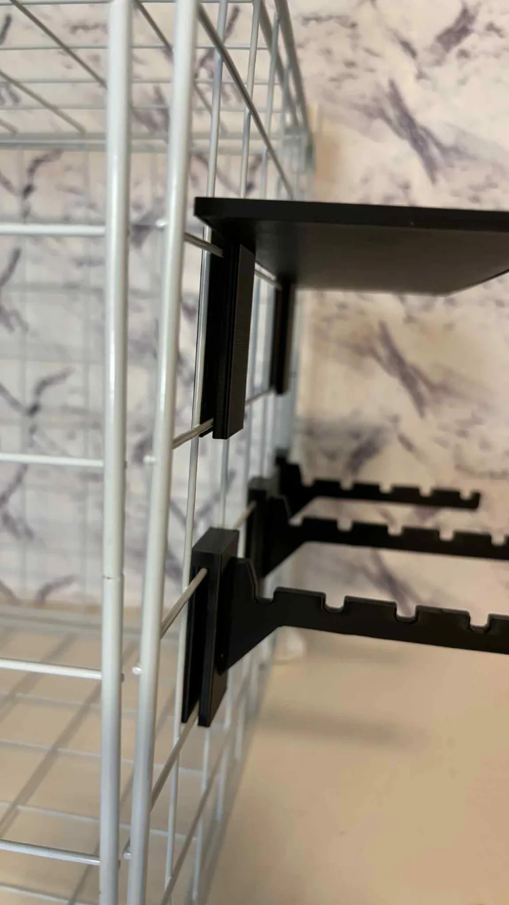 Vendor Wire Cube Grid Wall Shelf - Free 3D Print Model - MakerWorld