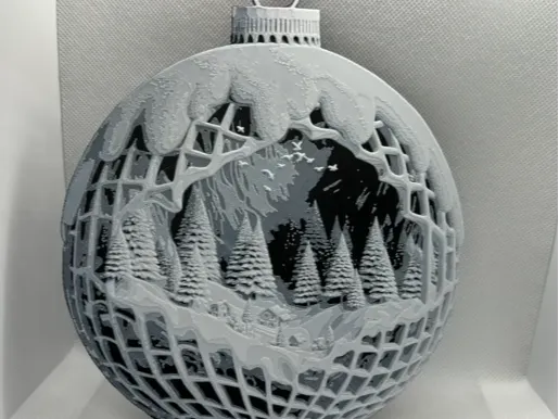 Christmas sphere x4 landscape by user_3516268879 MakerWorld: Download ...