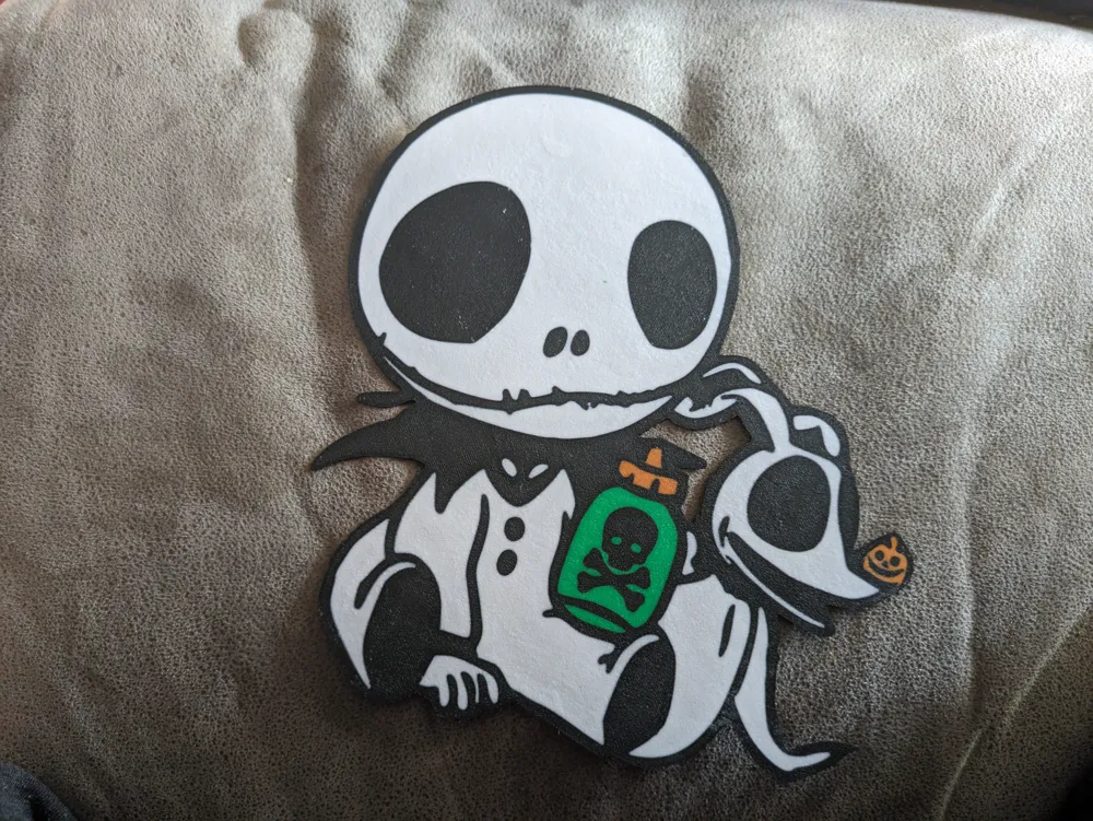 the nightmare before Christmas baby jack and zero wall art by cruse2382 ...