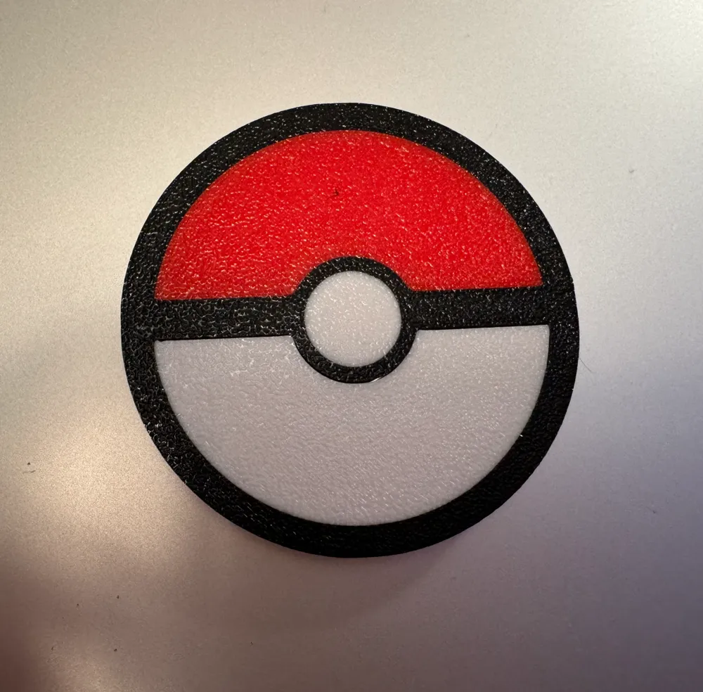 Pokeball Magnet by PandaBare101 - MakerWorld