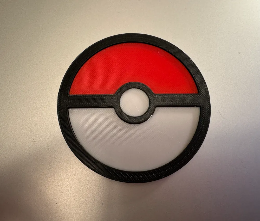 Pokeball Magnet by PandaBare101 - MakerWorld