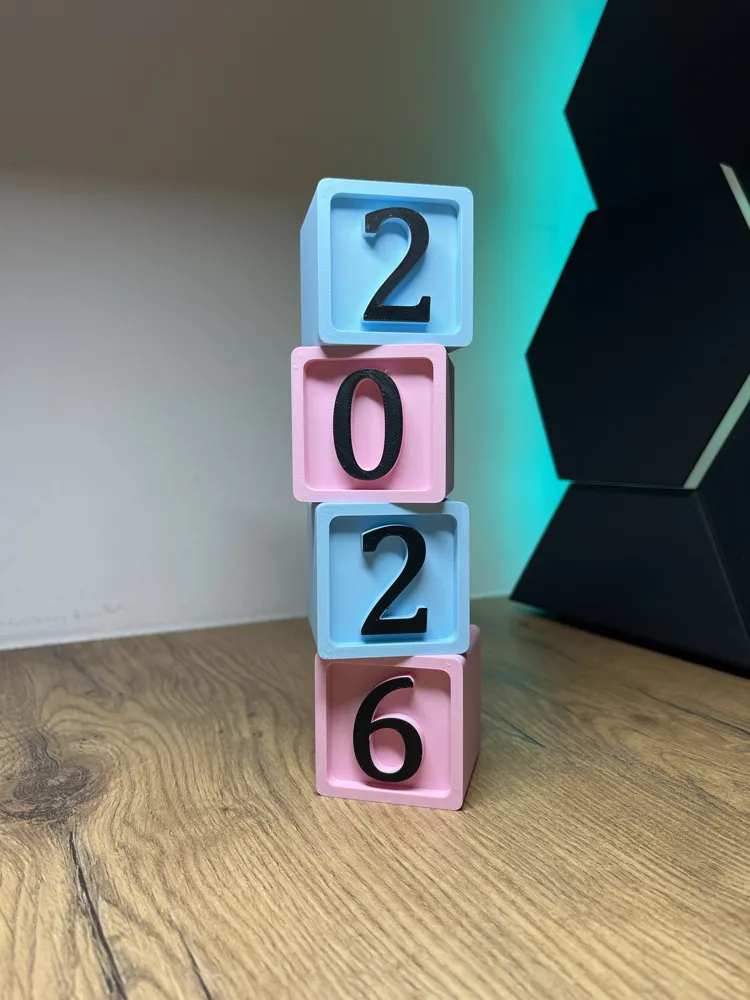 2026 Cubos del Año – moderno & sencillo - Modelo de impresión 3D ...