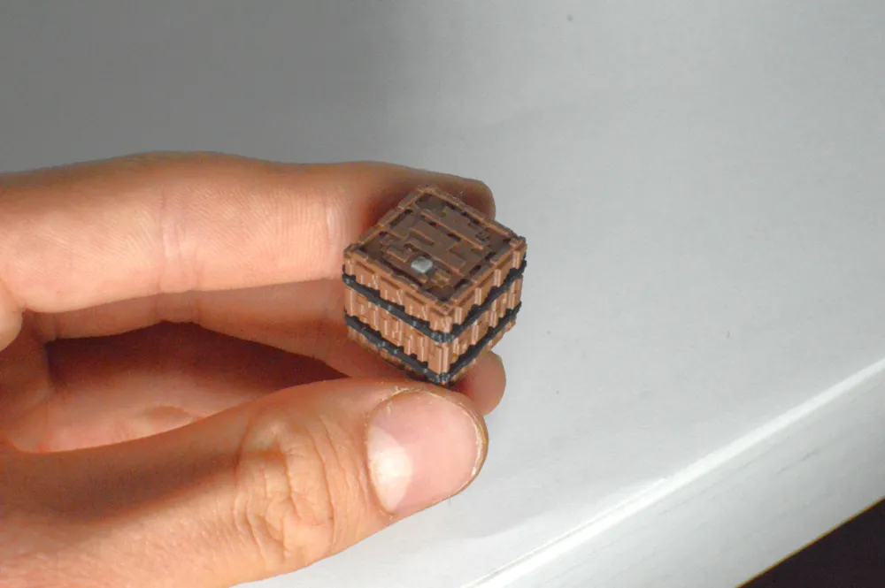 Mini Minecraft Barrel by Striderman1 MakerWorld: Download Free 3D Models