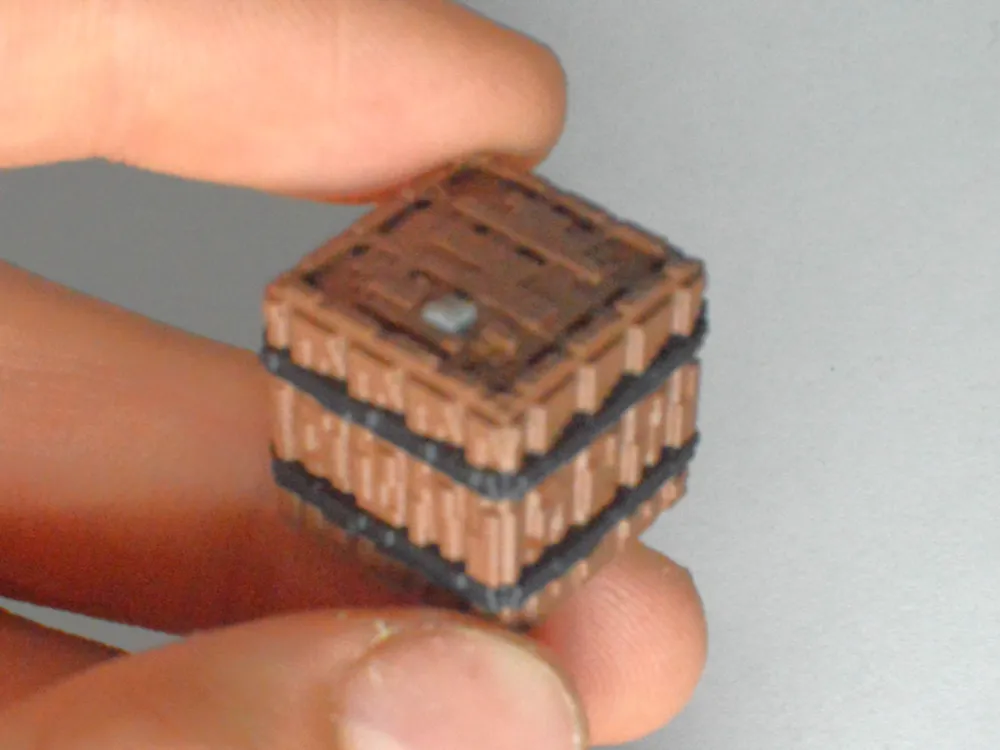 Mini Minecraft Barrel by Striderman1 MakerWorld: Download Free 3D Models