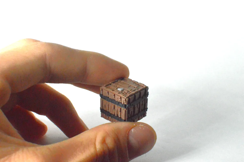 Mini Minecraft Barrel by Striderman1 MakerWorld: Download Free 3D Models