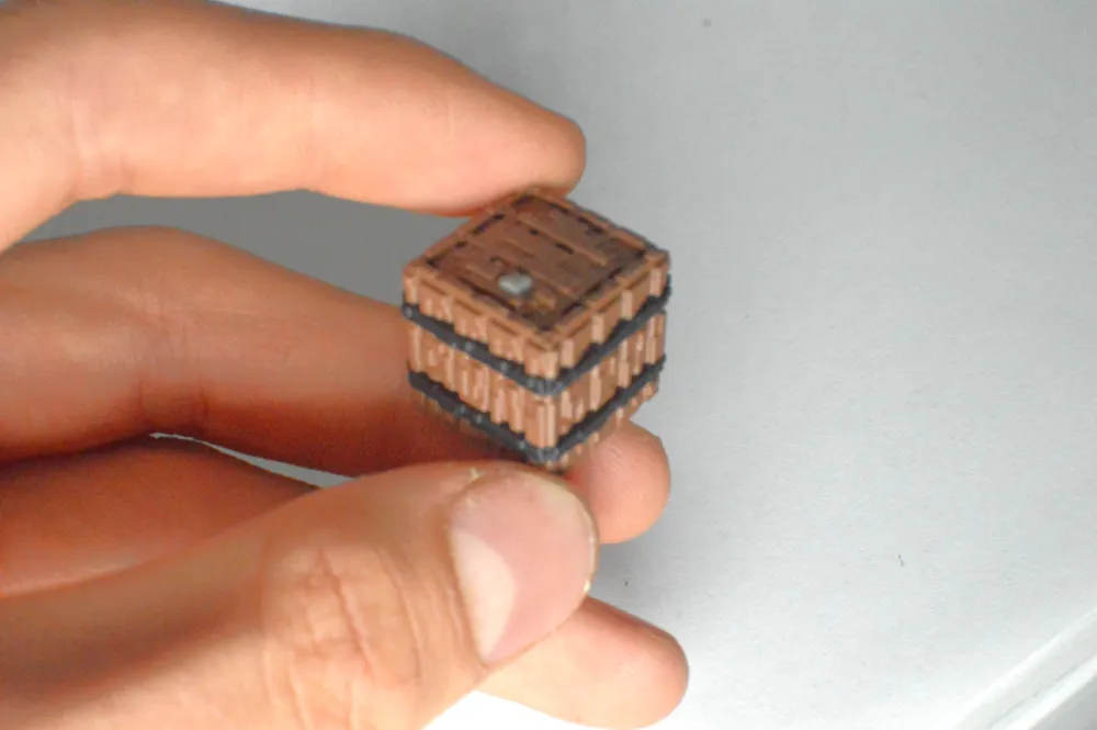 Mini Minecraft Barrel by Striderman1 MakerWorld: Download Free 3D Models