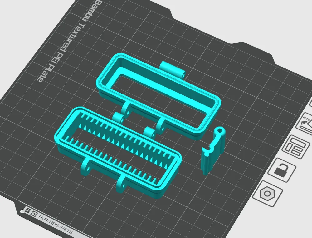 Bambu Filament Swatch Case for 20 pieces of swatch Remixed by Martin ...