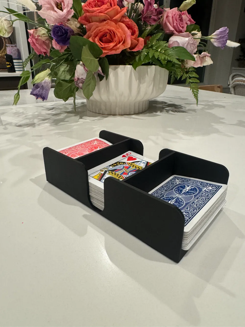 3 Slot Card Deck Holder, holds 4+ decks of cards by Adam MakerWorld: Download Free 3D Models