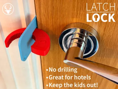 door latch 3d print model download - MakerWorld