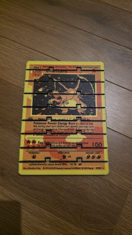 Flexi Pokémon Card - Charizard by Canada206 MakerWorld: Download Free ...