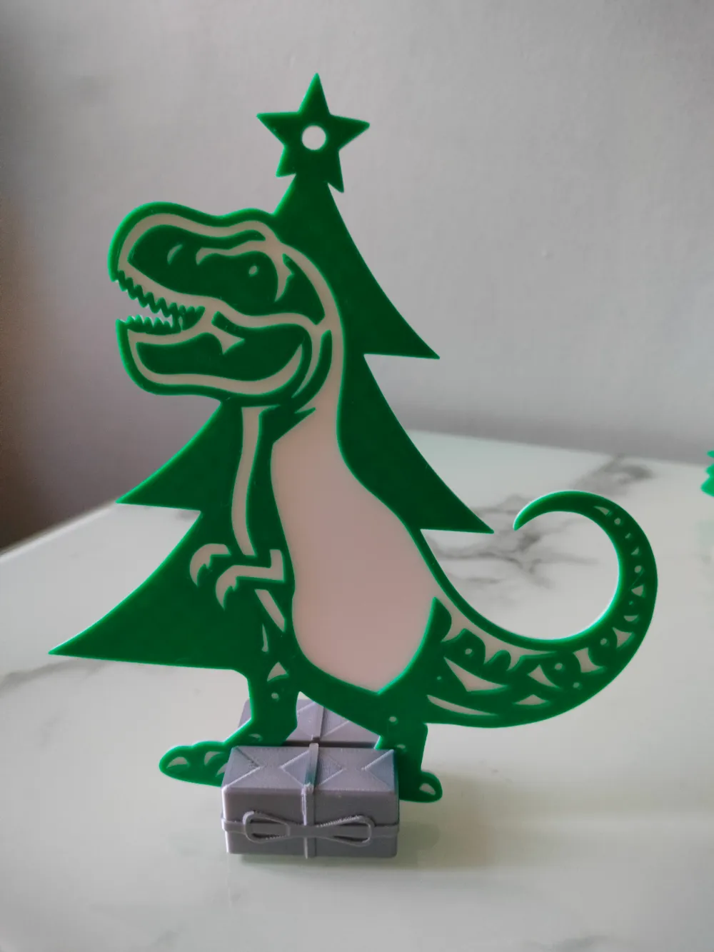 T-rex christmas tree - christmas decoration by Kotka_Stokrotka - MakerWorld